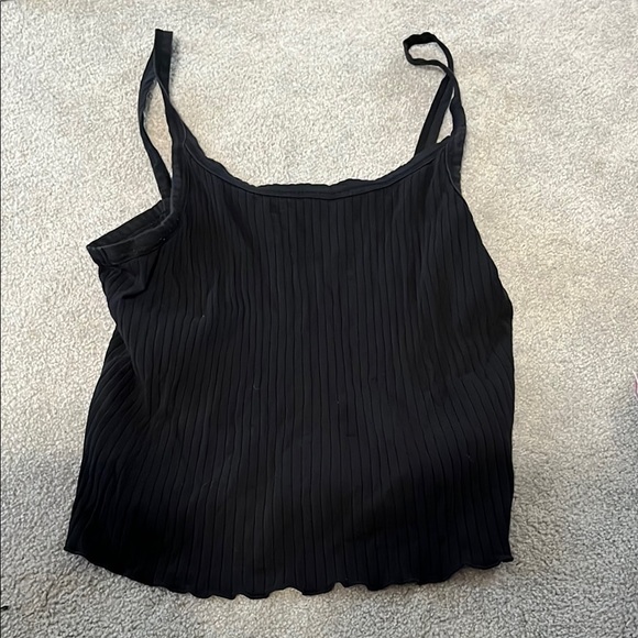 Old Navy | Tops | Old Navy Black Square Neck Ribbed Camisole | Poshmark